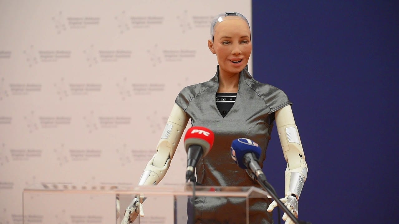 Sophia The Robot On The Second Day Of The Digital Summit Western ...
