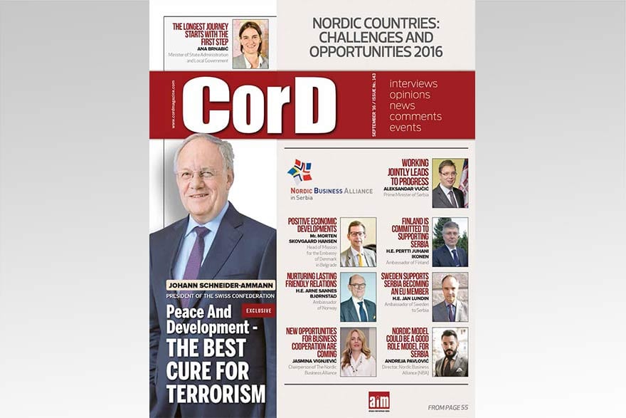 September 2016 issue, no. 143 - CorD Magazine