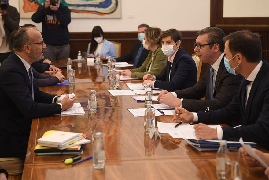 Meeting Of The Head Of EU Delegation And The President Of Serbia