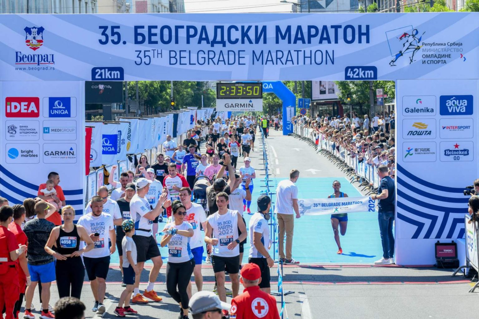 Ethiopians Feisa And Tzekole Are Winners Of The Belgrade Marathon